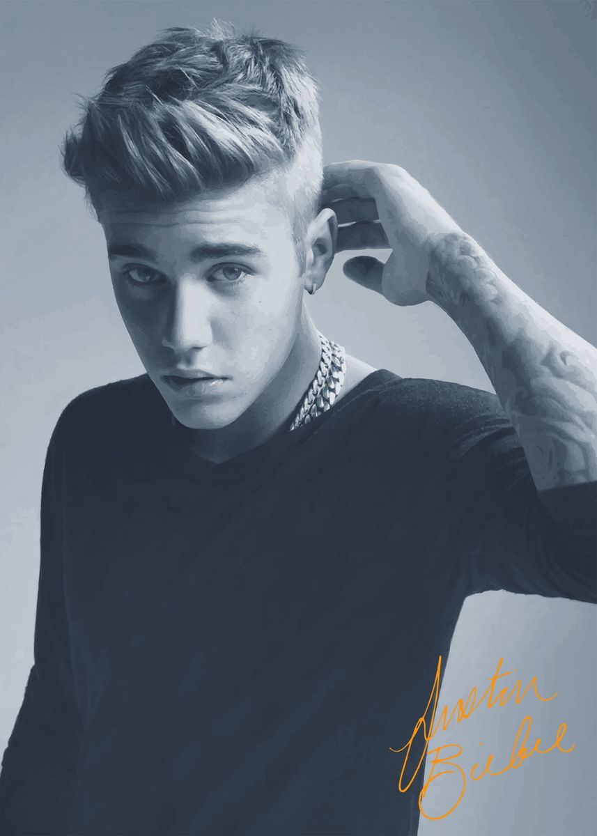 'Justin Bieber' Poster by R Studio | Displate