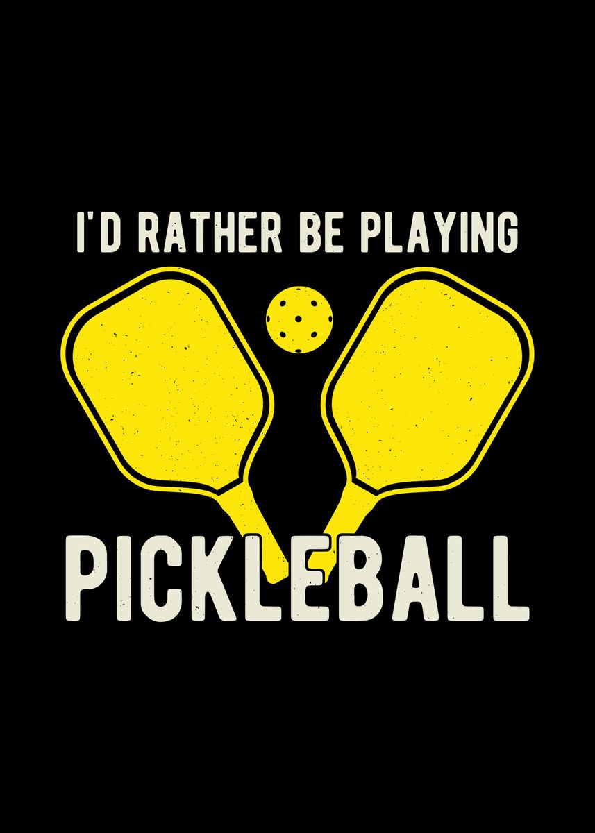 'Funny Pickleball Quote' Poster by Visualz | Displate