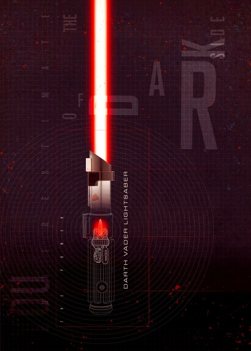 'Dark Side' Poster, picture, metal print, paint by Star Wars | Displate