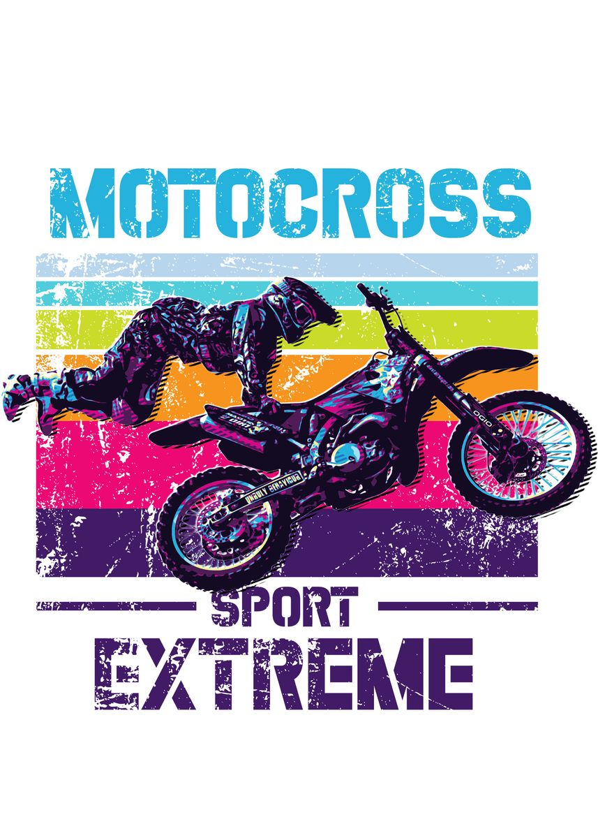 'MOTOCROSS SPORT ' Poster by RETRO VINTAGE | Displate
