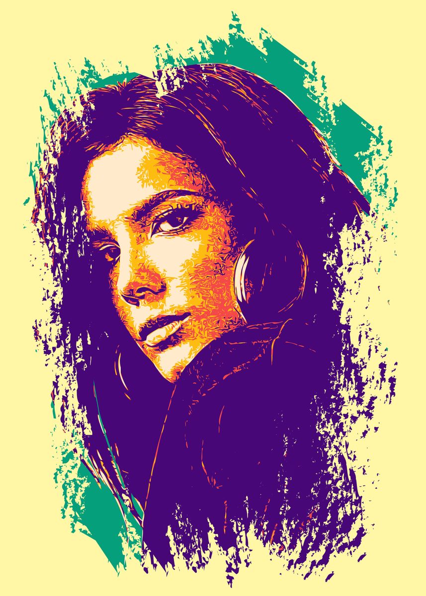 'Hasley Artwork' Poster, picture, metal print, paint by Rizky Irawan ...