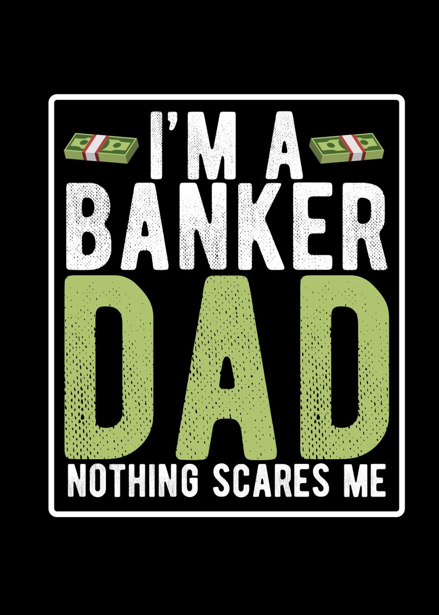 'Banker Bank Clerk Bank' Poster, picture, metal print, paint by ZS C O ...