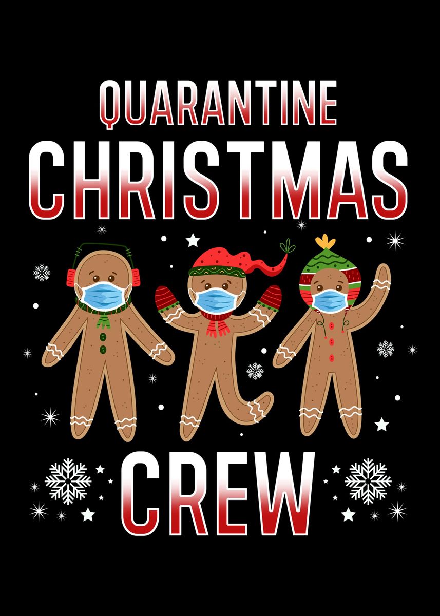 'Quarantine Christmas Crew' Poster by Cooldruck | Displate