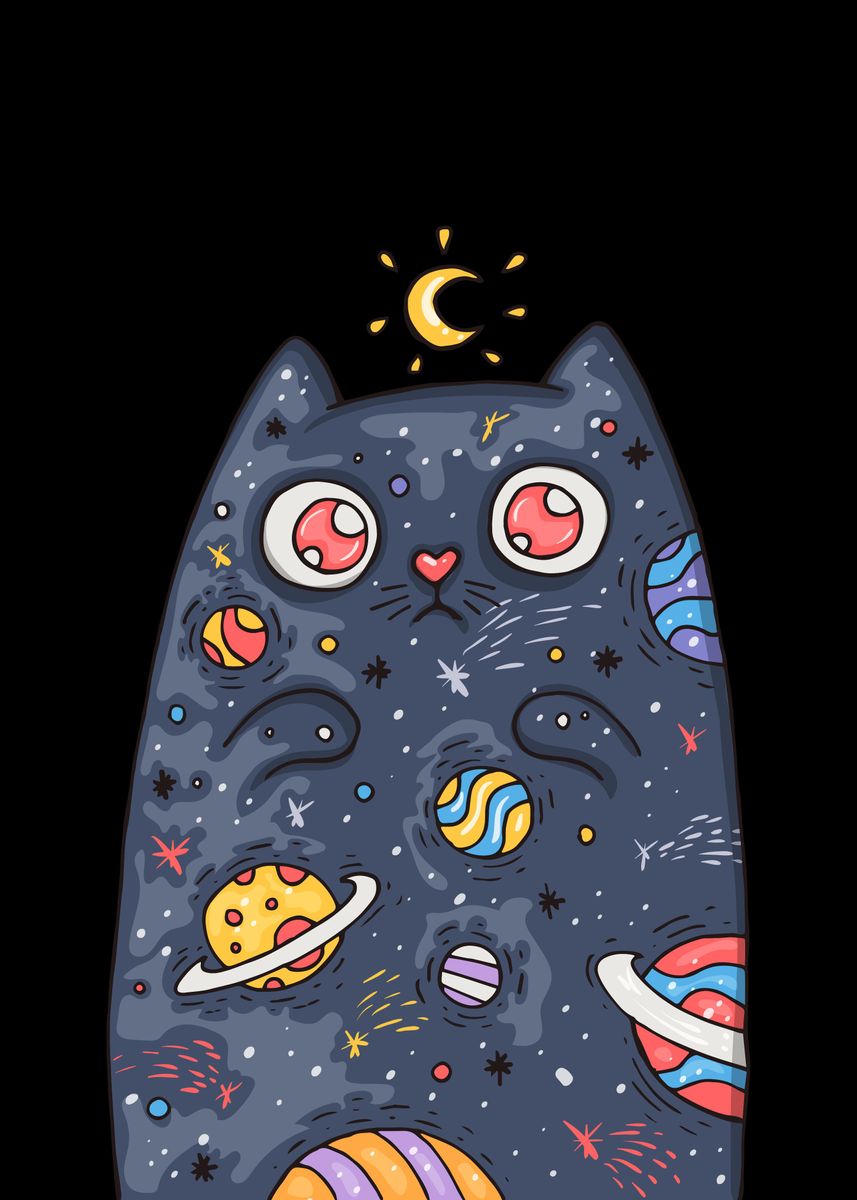 'Cat Star' Poster by The Matrix | Displate