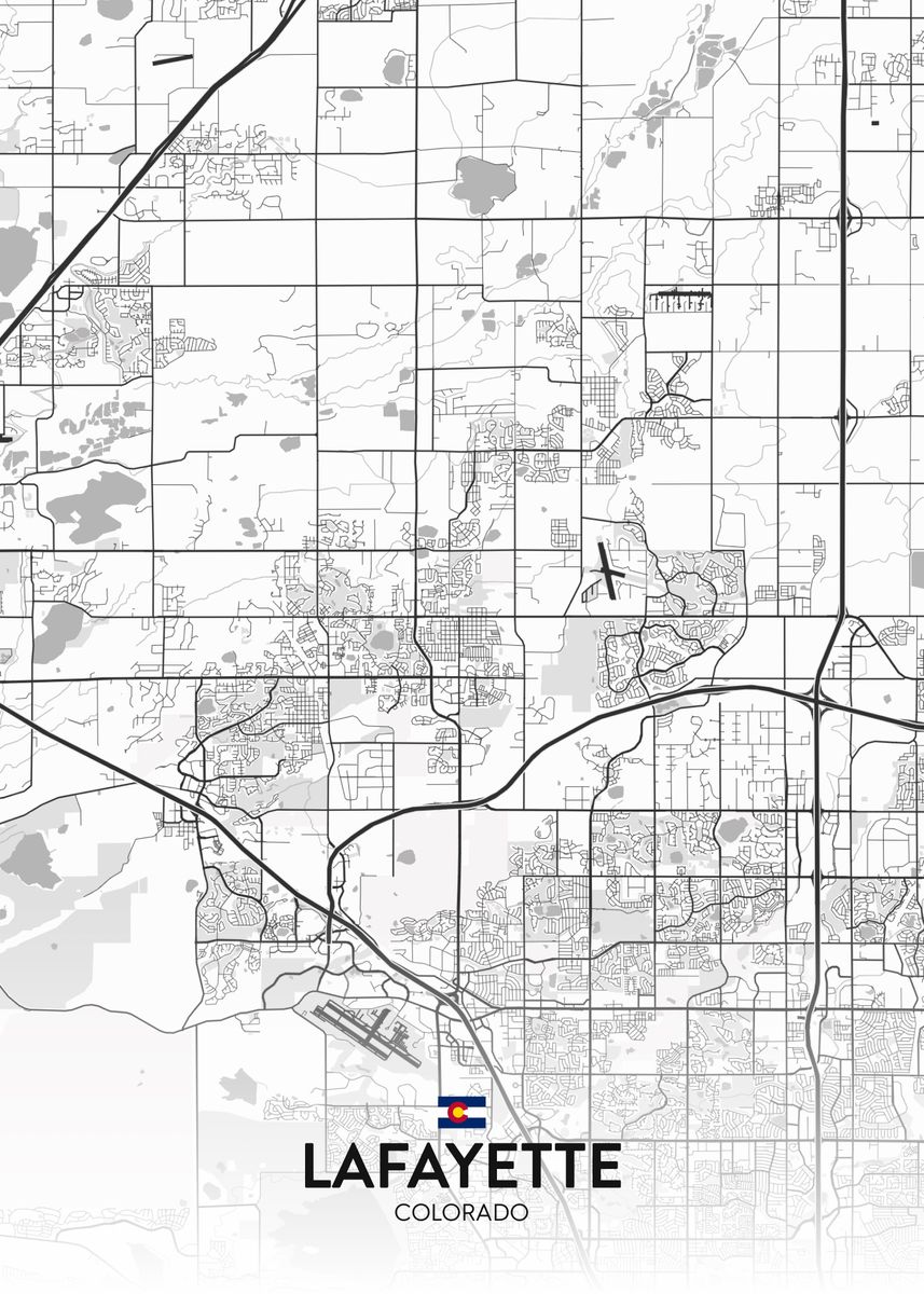 'Lafayette CO' Poster, picture, metal print, paint by IMR Designs ...