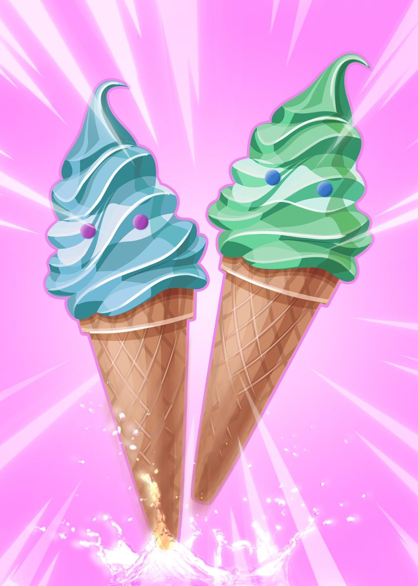 'SUPER ICE BROTHERS' Poster by CHAOS STUDIO | Displate