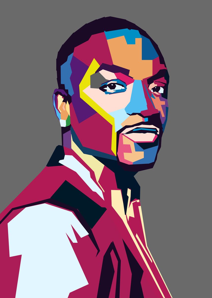 'WPAP AKON COLORFUL' Poster by Oizy Production | Displate