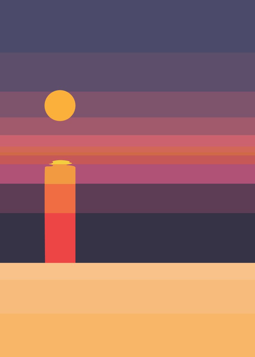 'Sun Reflection' Poster by Human Shadow | Displate