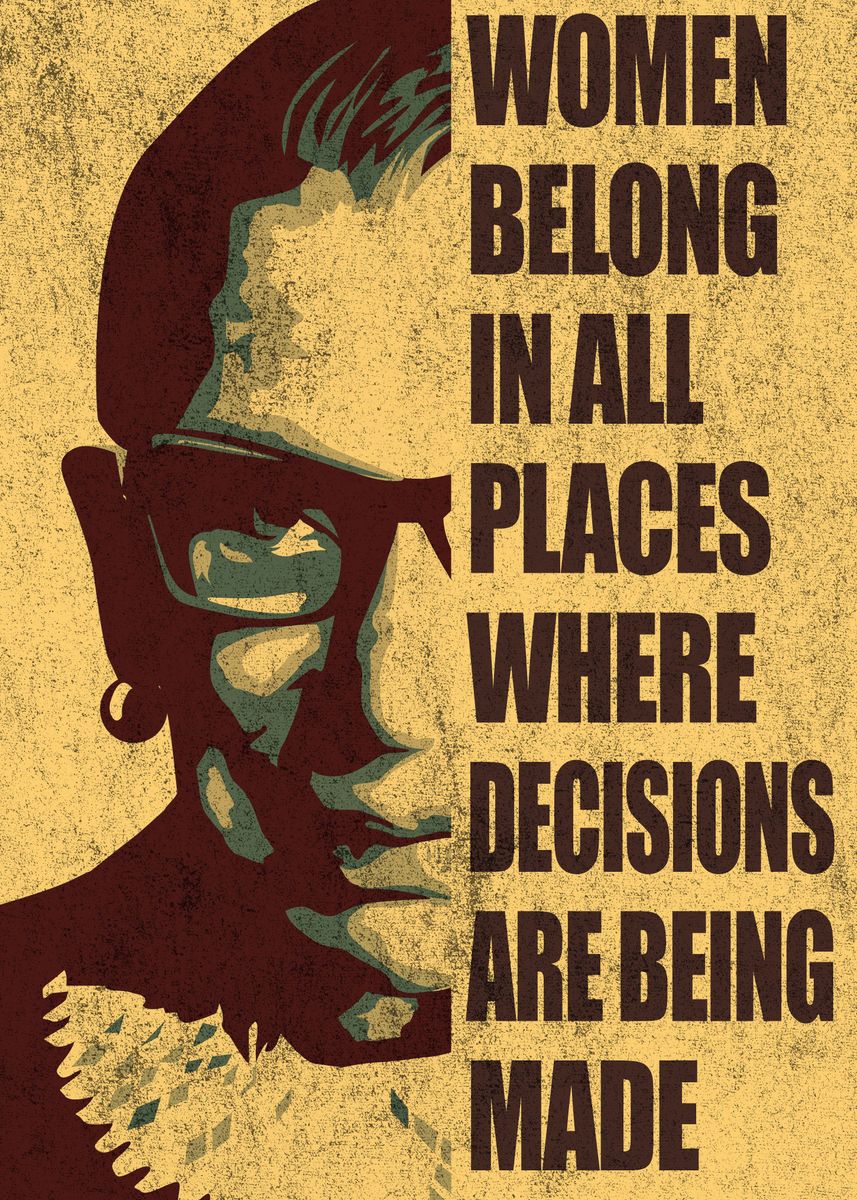 'RBG TRIBUTE 2' Poster, picture, metal print, paint by NOAHRIA ARTS ...