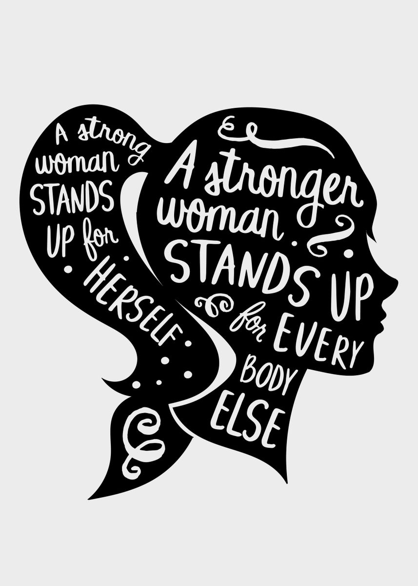 ' Feminism Strong Woman' Poster, picture, metal print, paint by ...