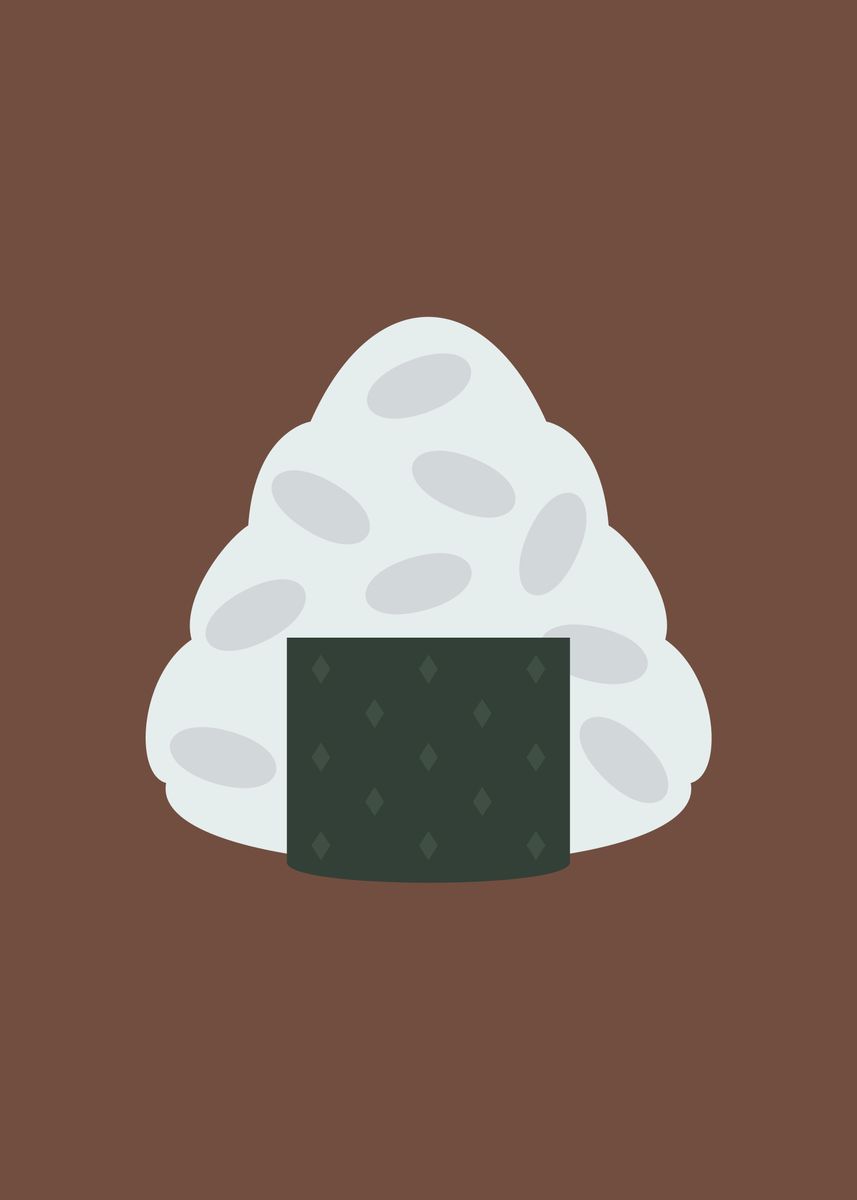 'Japanese rice ball' Poster, picture, metal print, paint by Maher Light ...