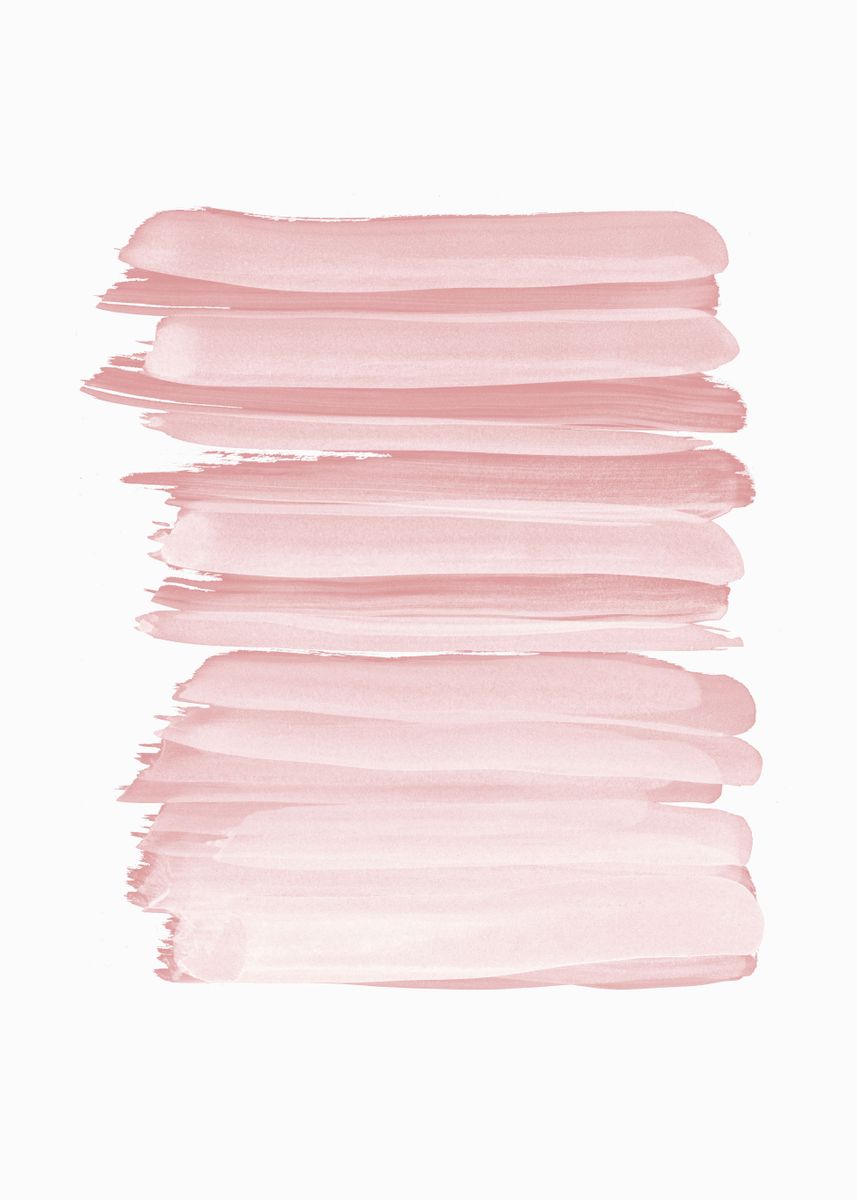 'Blush Abstract Minimalism2' Poster, picture, metal print, paint by ...
