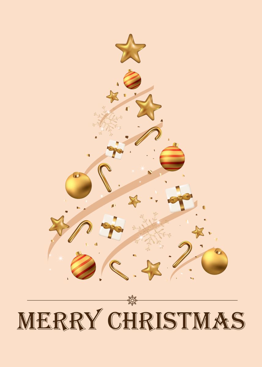 'Christmas Tree Decoration' Poster by Kostas Sintakis | Displate