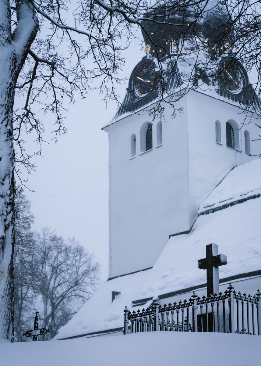'Swedish Church' Poster, picture, metal print, paint by Brianmbm | Displate