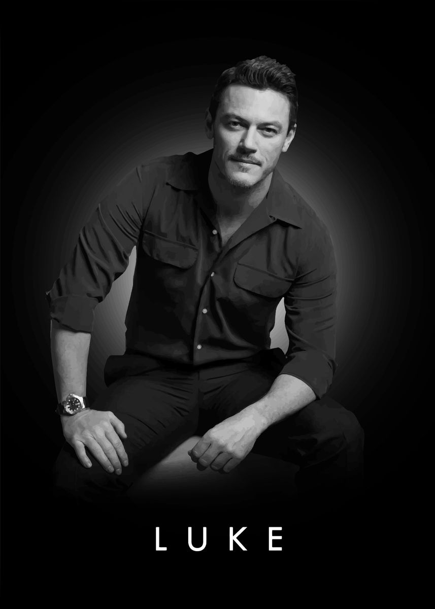 'Luke Evans' Poster by Bo Kev | Displate
