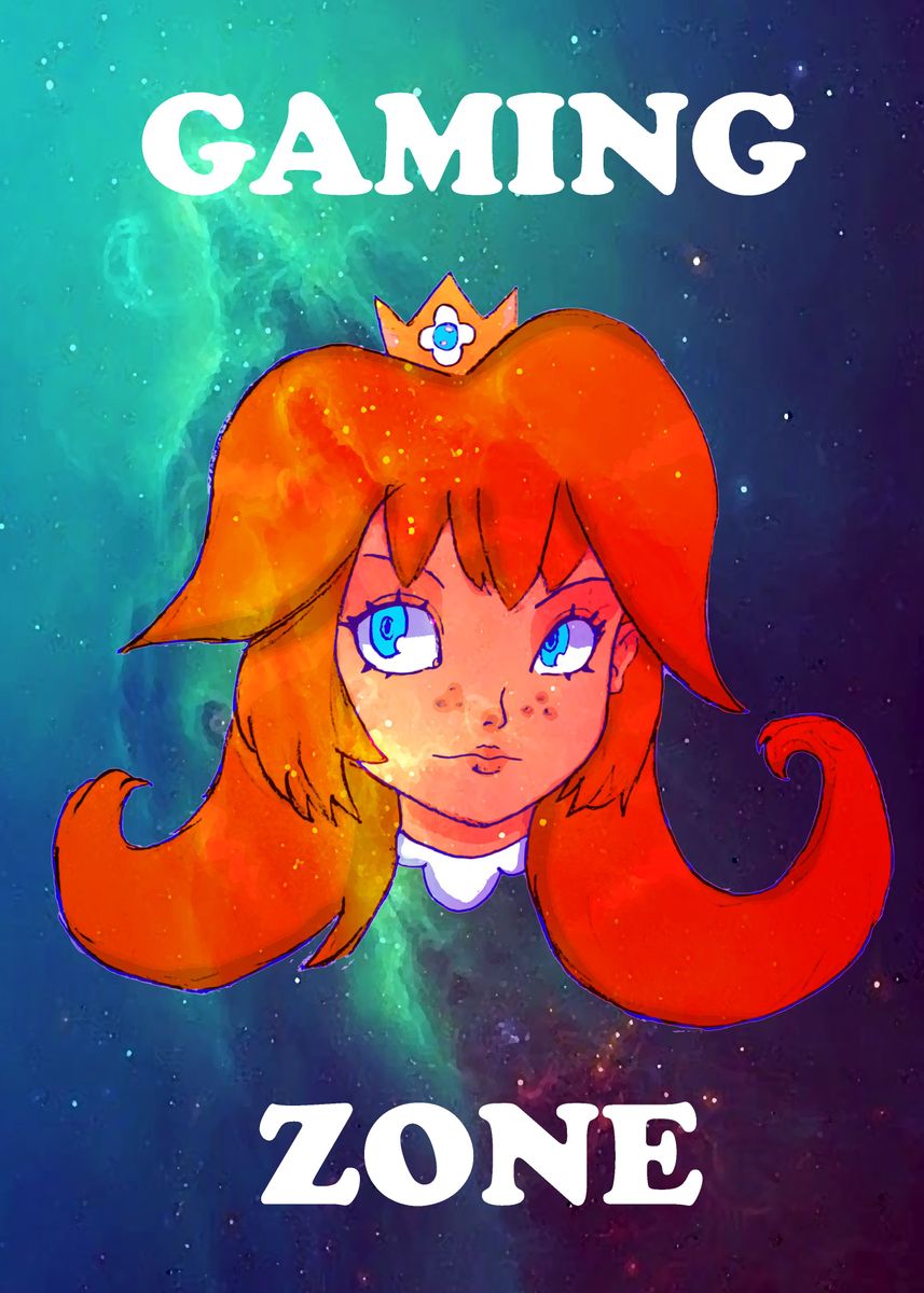 'Gaming Zone Princess' Poster, picture, metal print, paint by ...