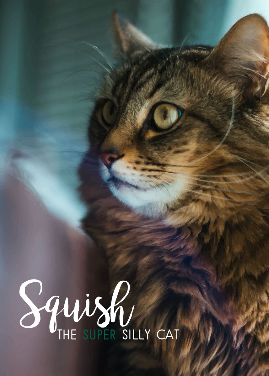 'Squish' Poster, picture, metal print, paint by SimplyAni | Displate