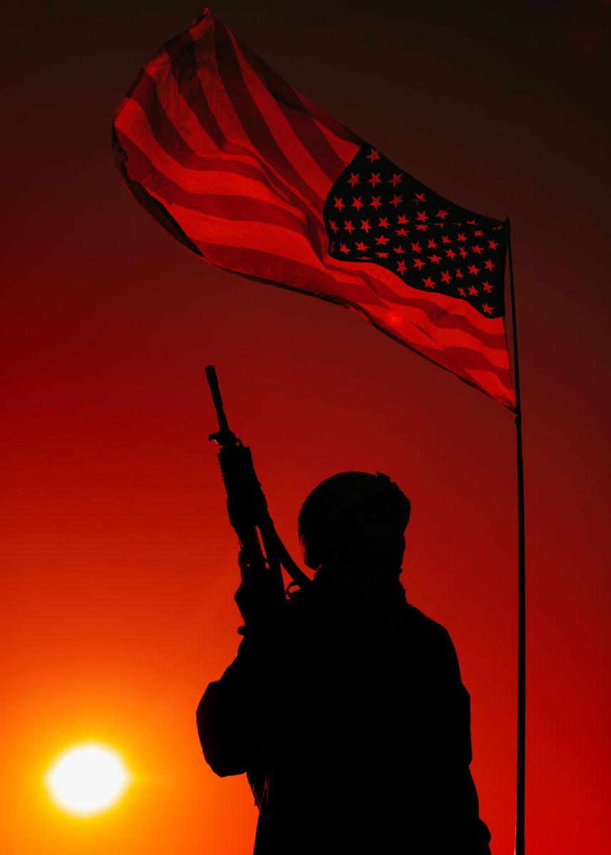 'State defender hero' Poster, picture, metal print, paint by ...