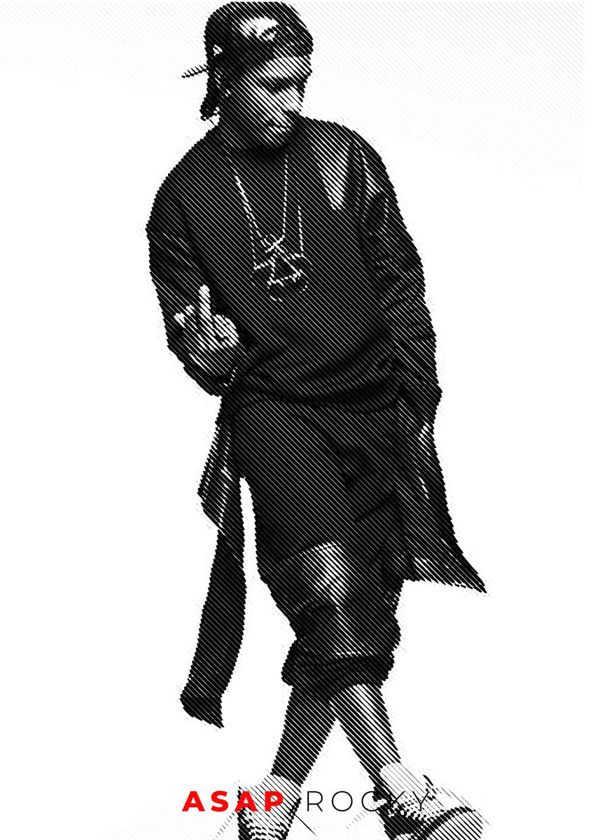 'Musician Hiphop Asap Rocky' Poster by TrexNa | Displate