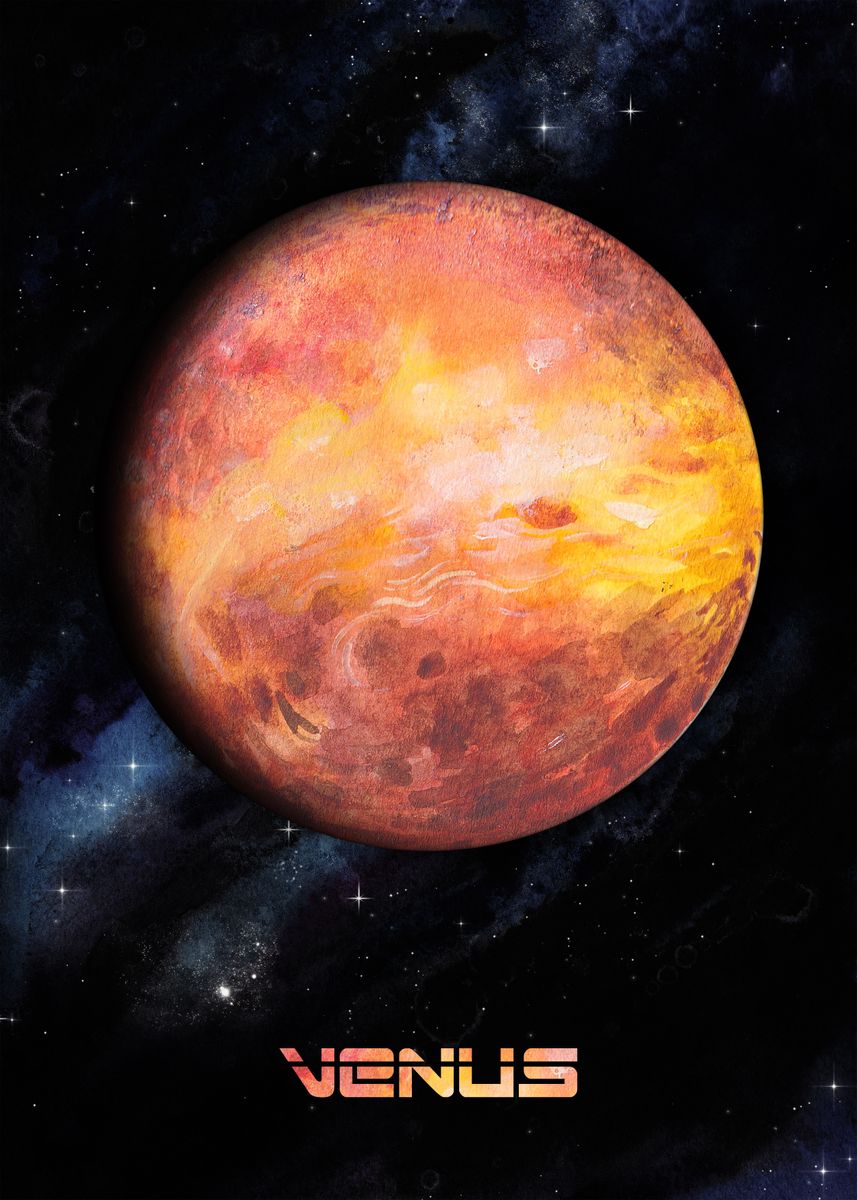 'VENUS Watercolor' Poster, picture, metal print, paint by Cris de ...