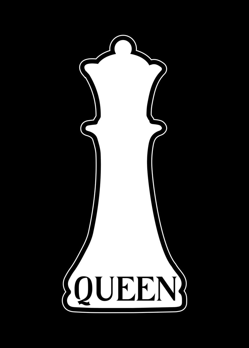 'Chess Queen' Poster by Mealla | Displate