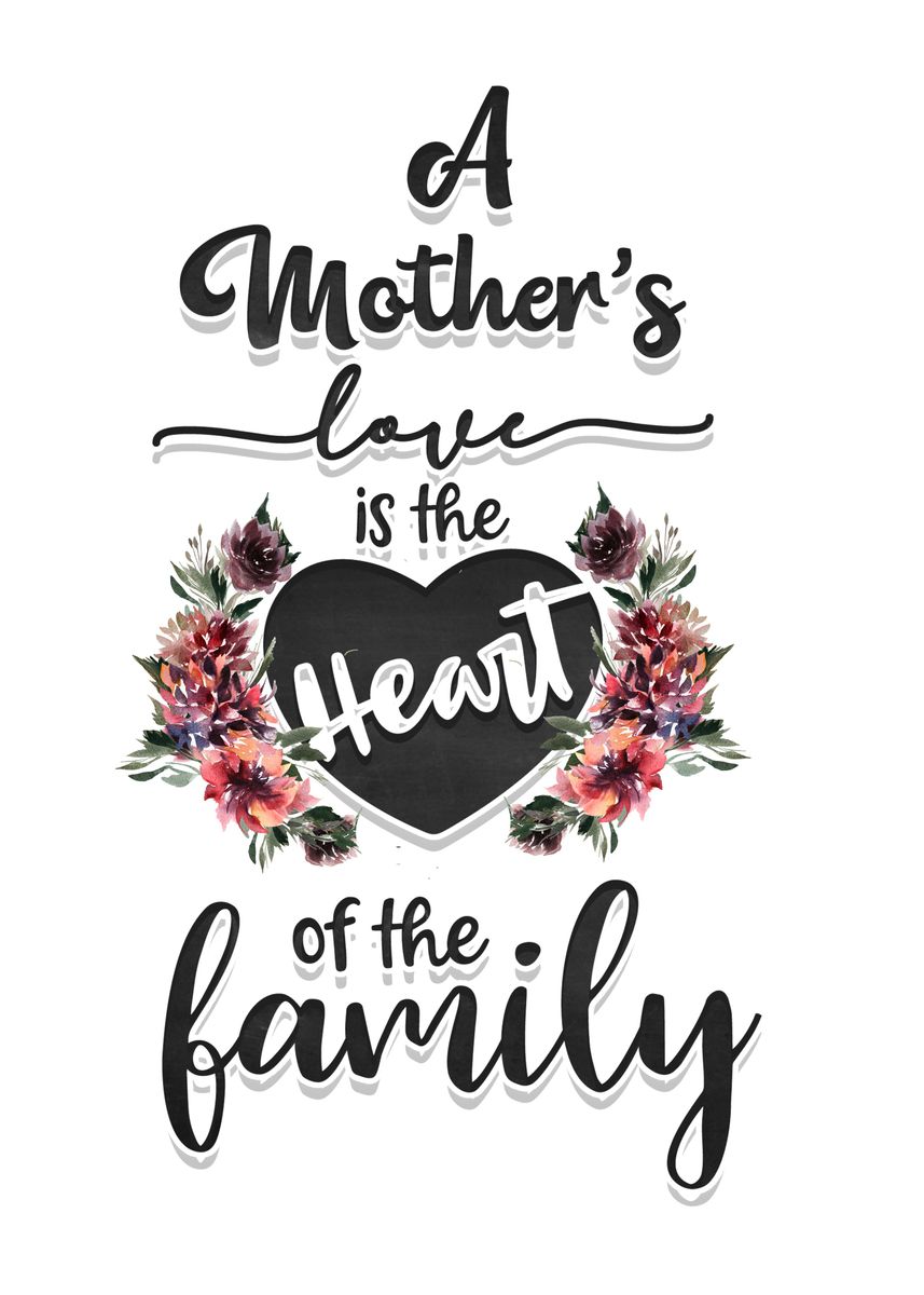 'The heart of the family' Poster, picture, metal print, paint by ...