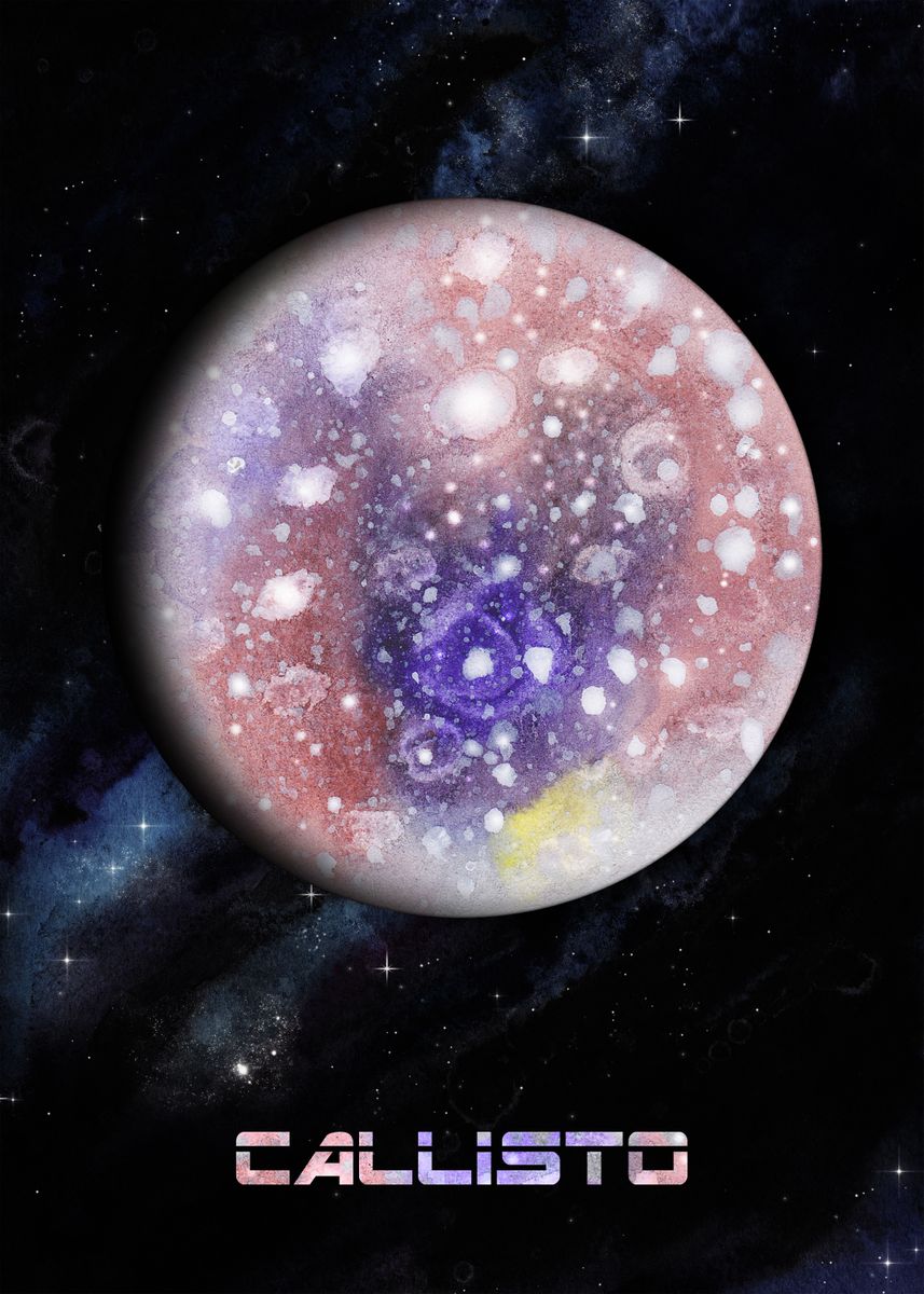 'Callisto Watercolor' Poster, picture, metal print, paint by Cris de ...