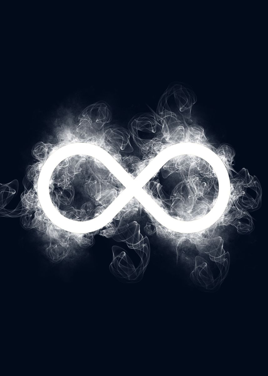 'infinity smoky' Poster, picture, metal print, paint by Black Iris ...