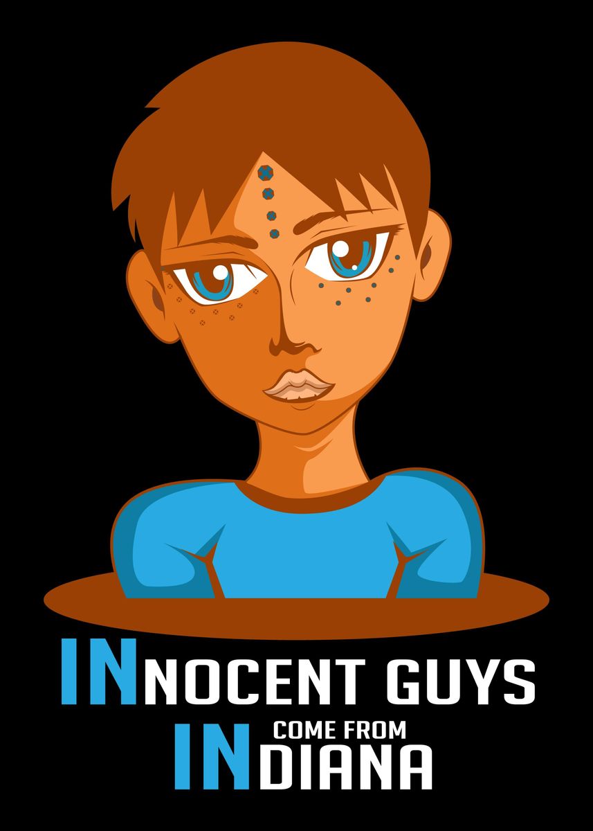 'Innocent Indiana Boy Innoc' Poster by Powdertoastman | Displate