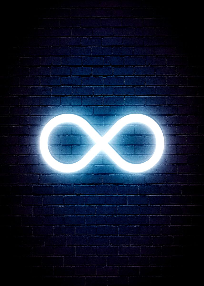 'infinity neon ' Poster by Black Iris | Displate