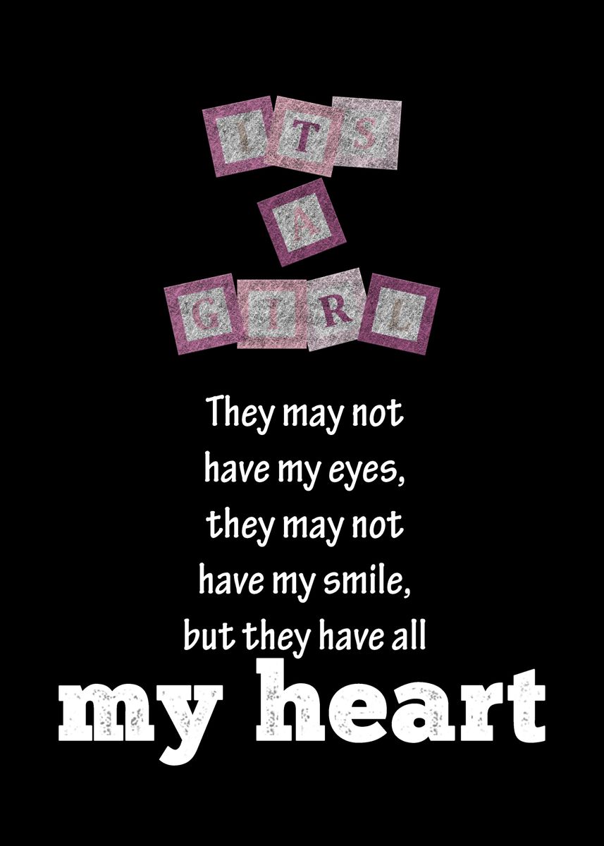 'They have all my heart' Poster by Juliana RW | Displate