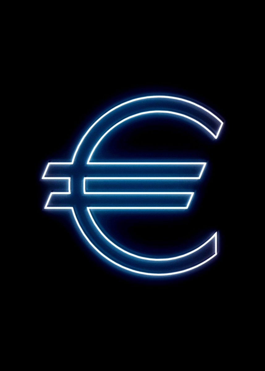 'Euro euro neon' Poster by The Bright Art | Displate