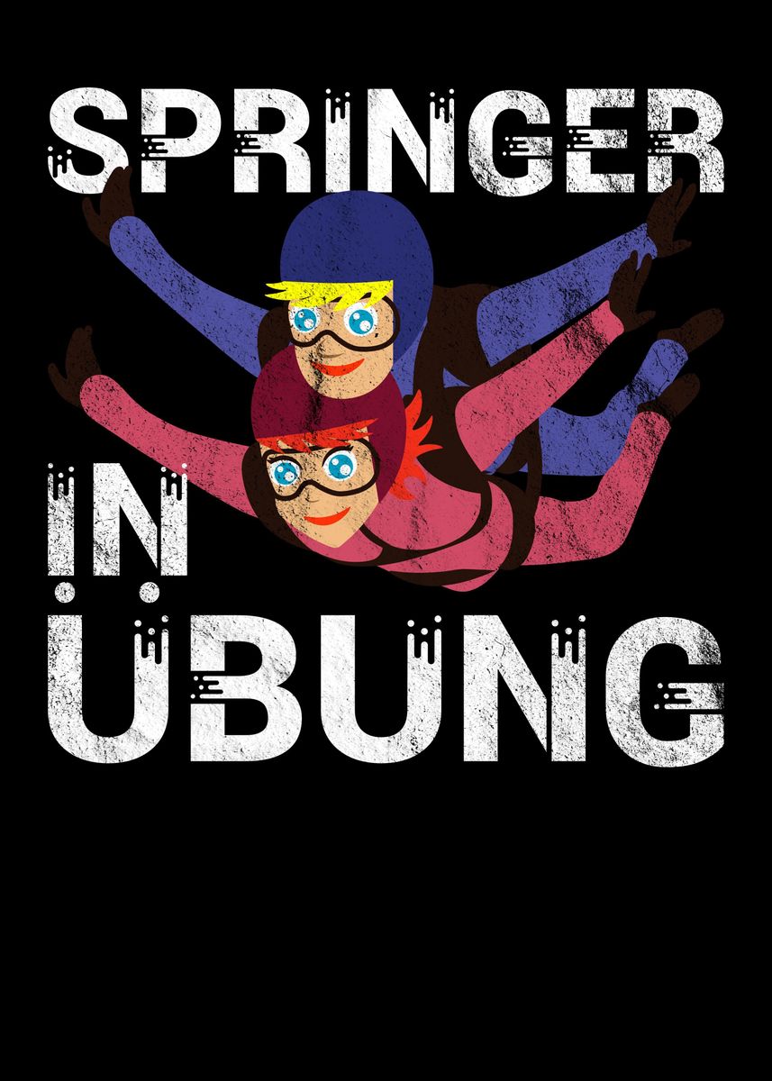 'Skydivers In Exercise' Poster by schmidde | Displate