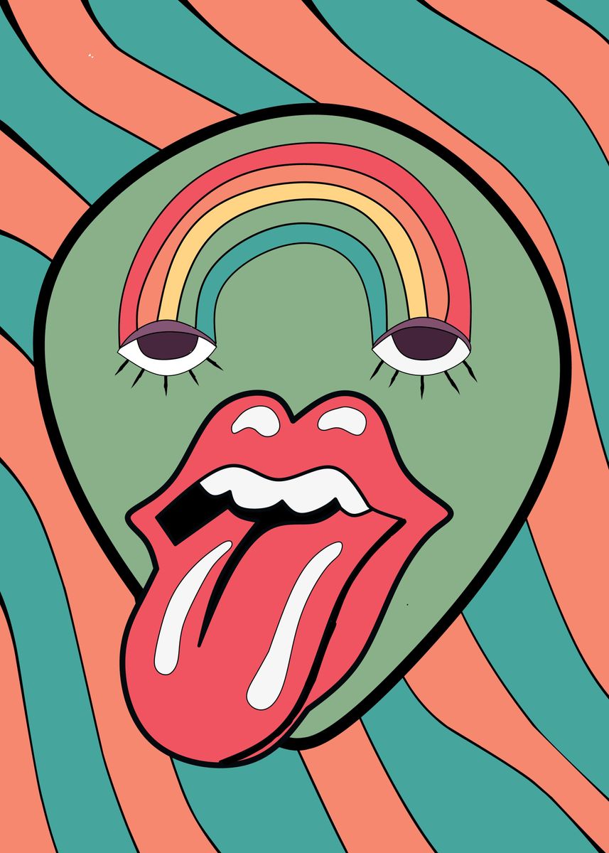 'alien stones' Poster, picture, metal print, paint by Indra Agus ...