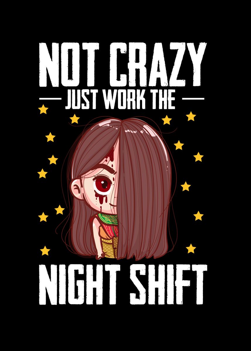 'Elderly Care Night Service' Poster, picture, metal print, paint by ZS ...