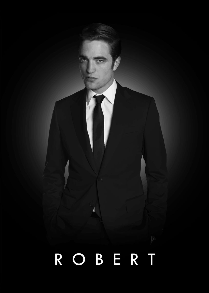 'Robert Pattinson' Poster, picture, metal print, paint by Bo Kev | Displate
