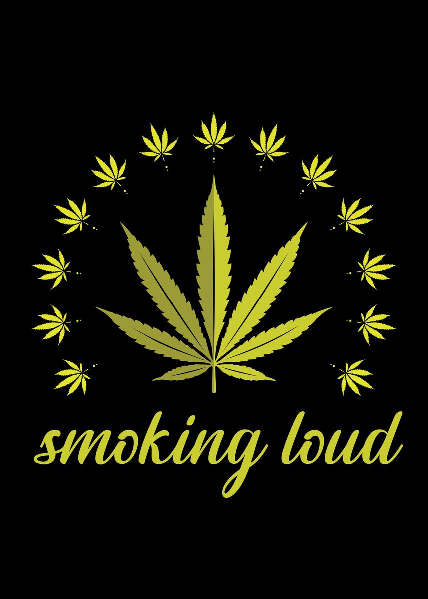 'Weed 420 Cannabis Gift' Poster, picture, metal print, paint by TW ...