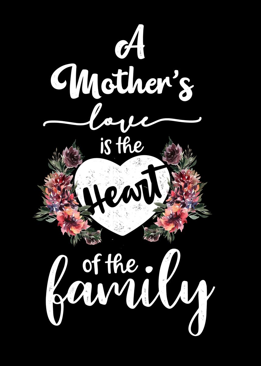 'The heart of the family' Poster, picture, metal print, paint by ...