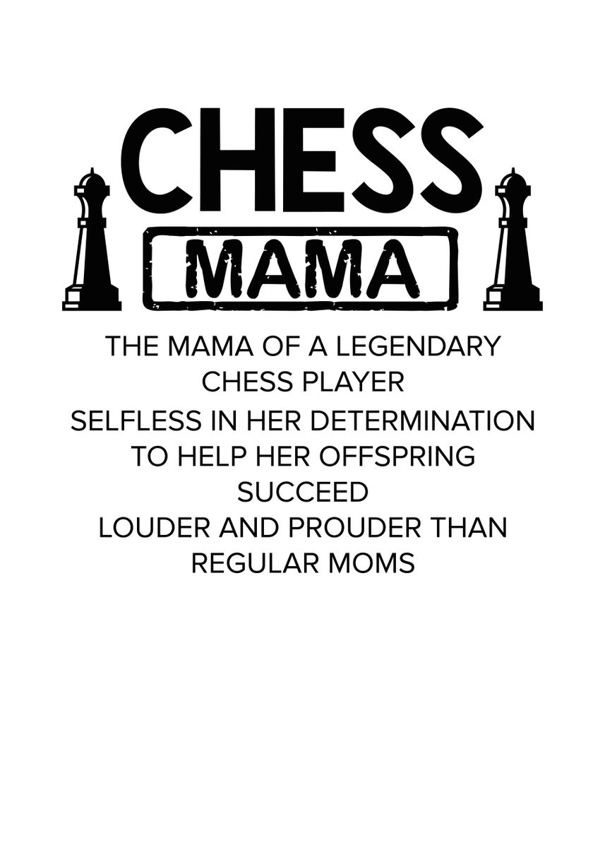 'Chess Mom' Poster by BeMi | Displate