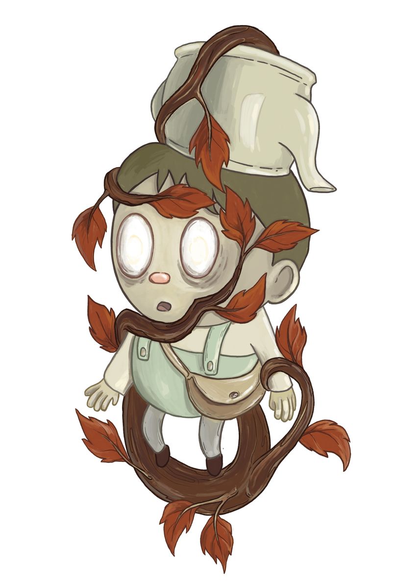 'Over the garden wall Greg' Poster, picture, metal print, paint by ...