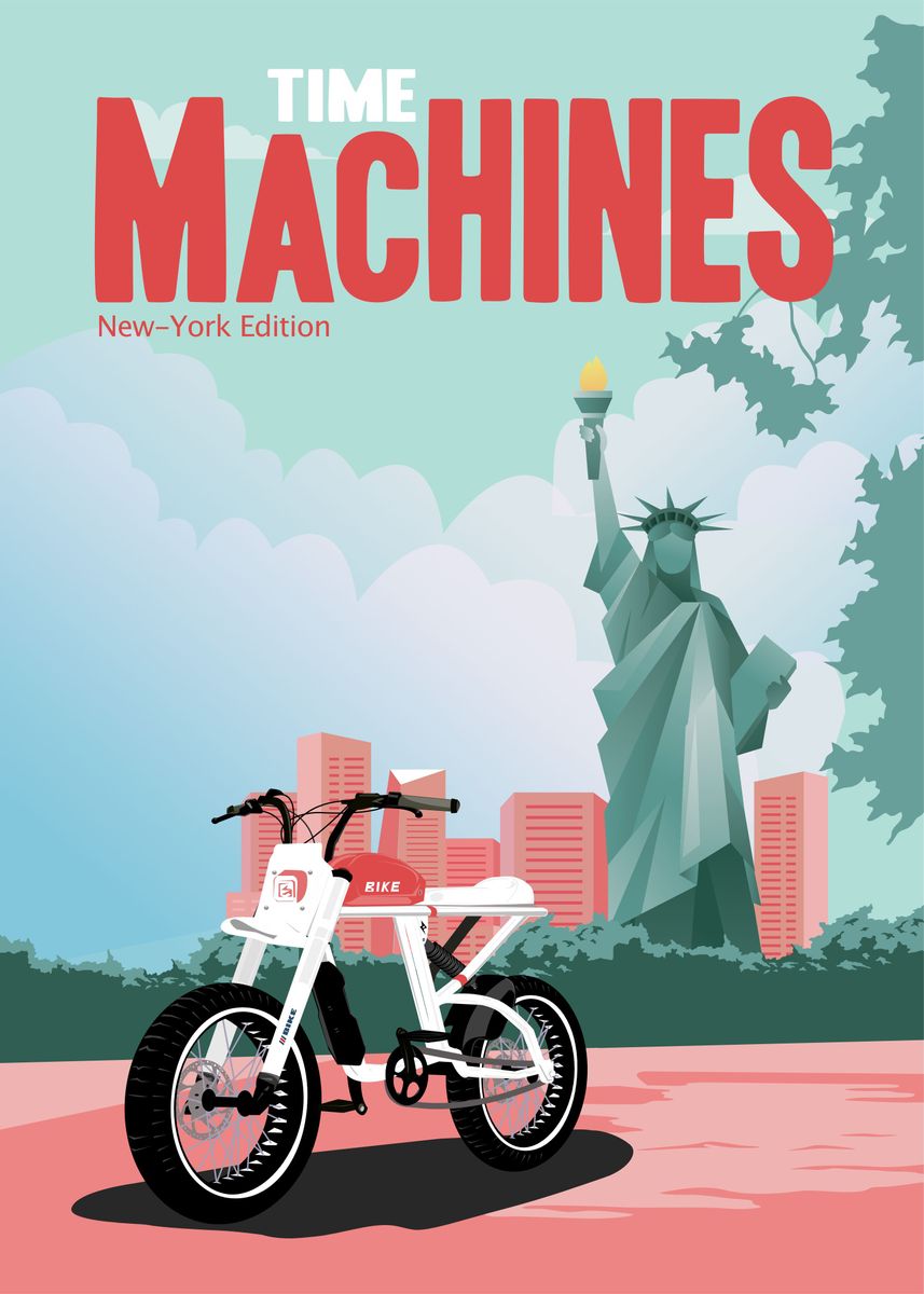 'Electric bike' Poster by Jack | Displate