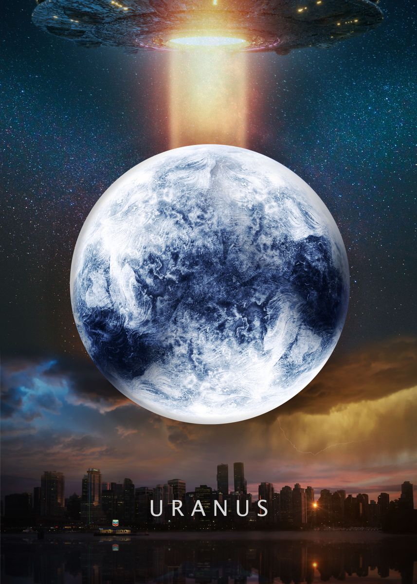 'Uranus in Space' Poster by maystudio | Displate