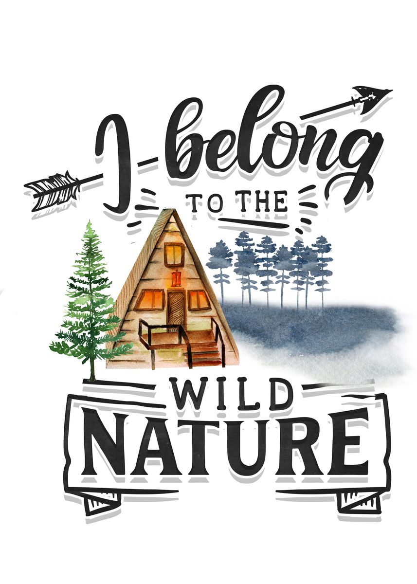 'Wild nature' Poster, picture, metal print, paint by Juliana RW | Displate