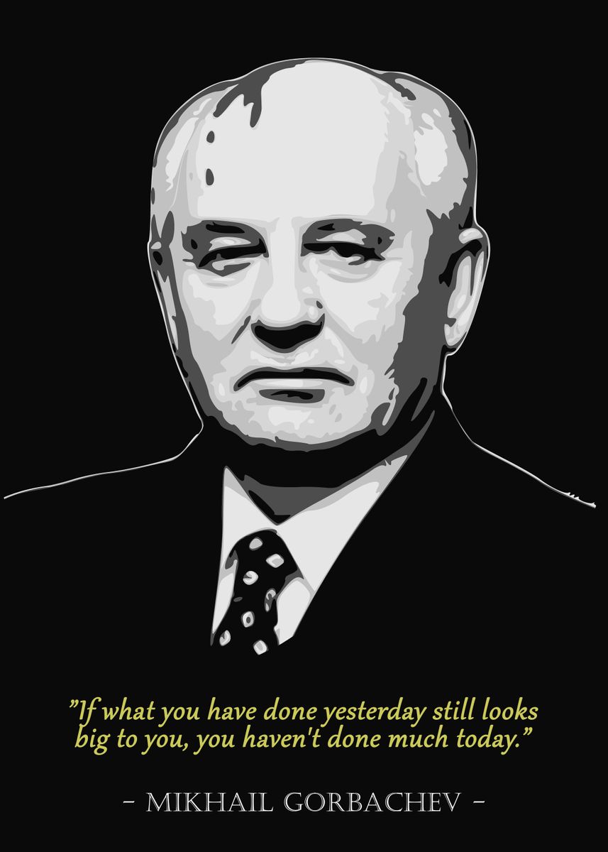 'Mikhail Gorbachev' Poster, picture, metal print, paint by Filip ...