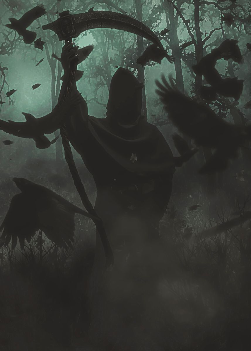 'Reaper' Poster, picture, metal print, paint by AndrejZT | Displate