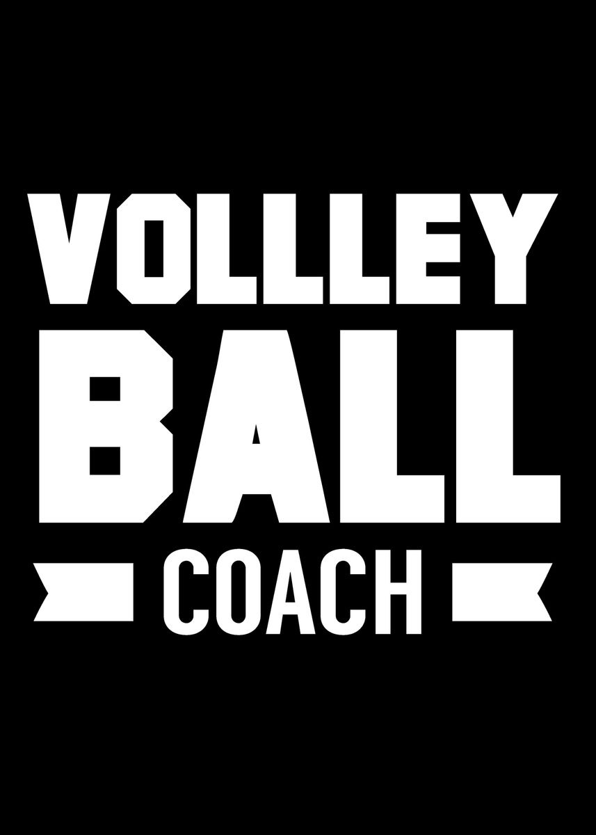 'Volleyball Coach' Poster, picture, metal print, paint by dr3designs ...
