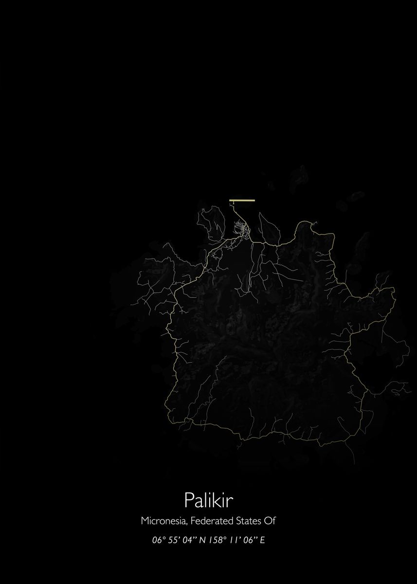 'Palikir' Poster by MaPetiteVille com | Displate