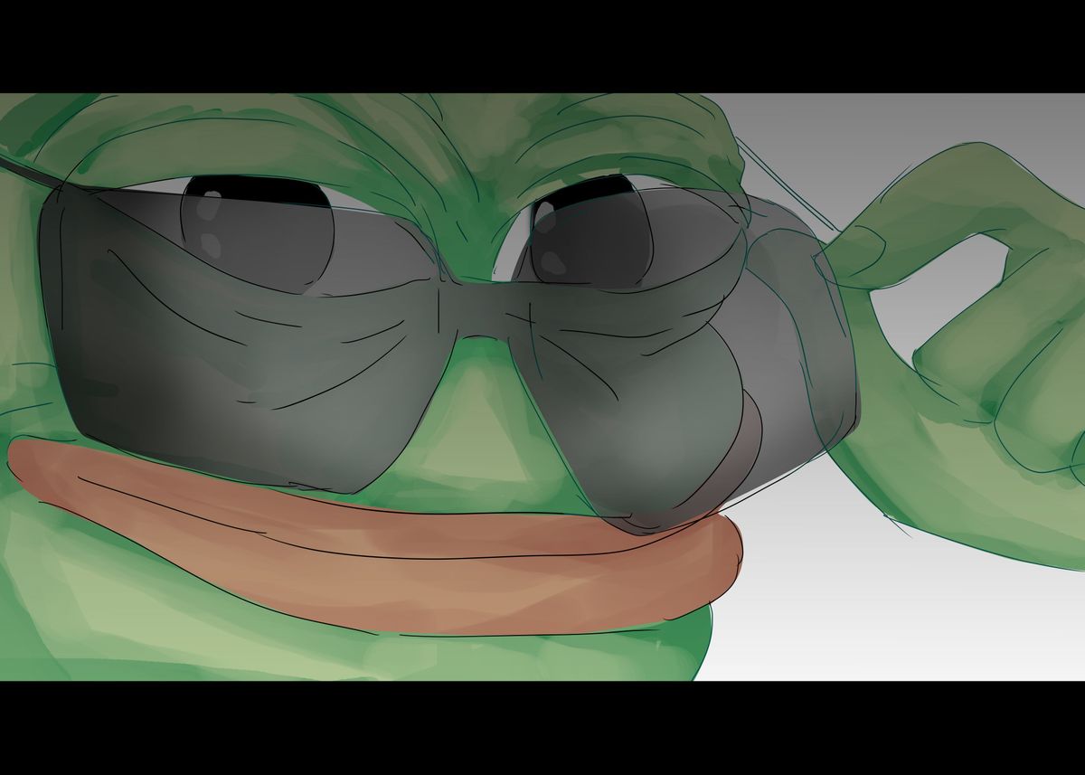 'the cool pepe meme' Poster by Hafis Ardiansyah | Displate