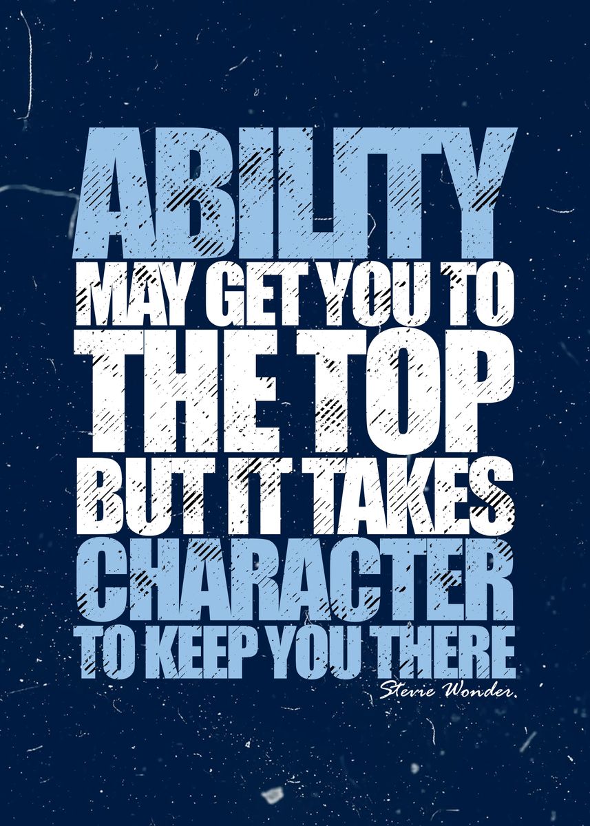 'STEVIE WONDER QUOTE' Poster, picture, metal print, paint by MoveUp ...