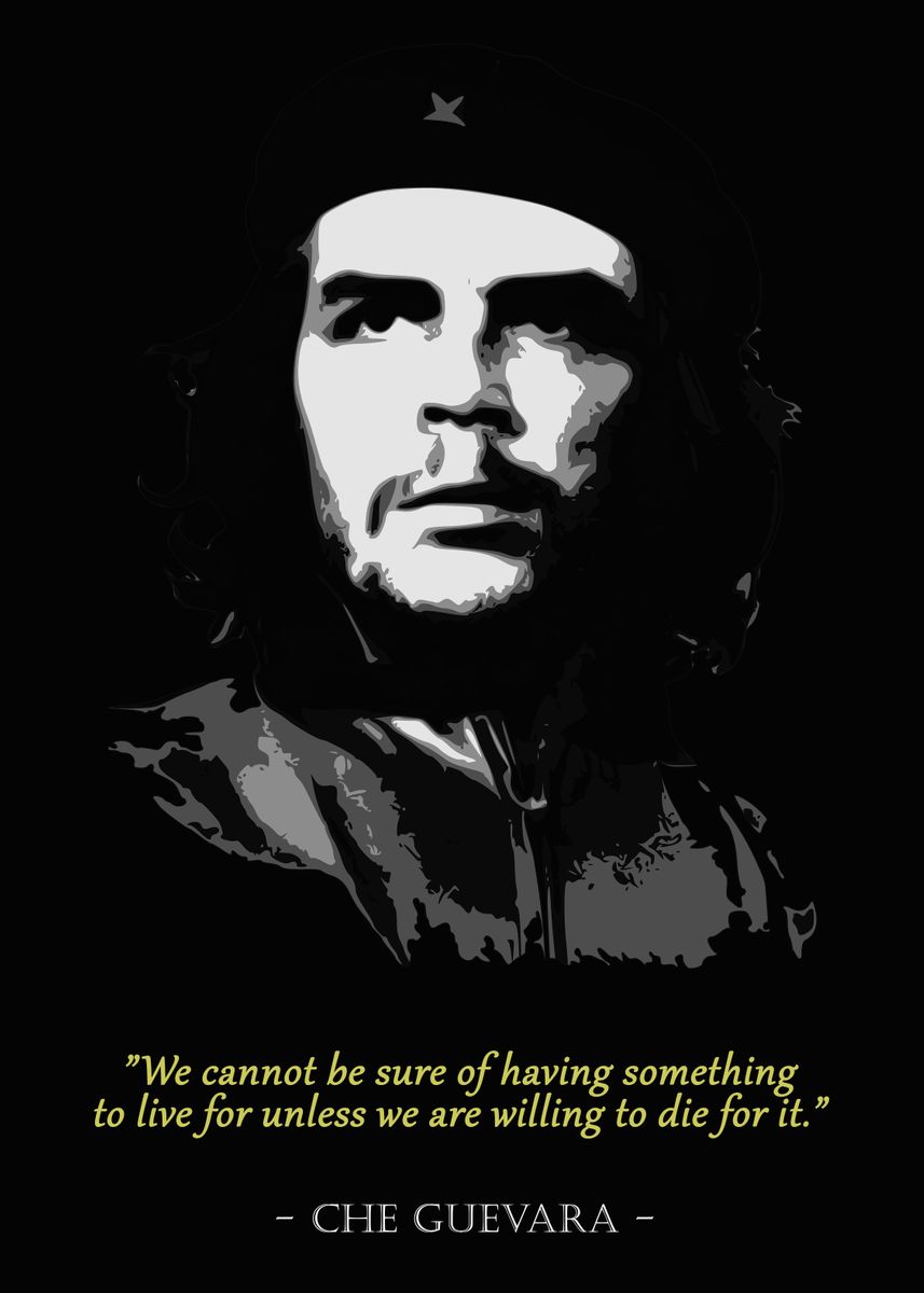 'Che Guevara Quote' Poster by Filip Hellman | Displate